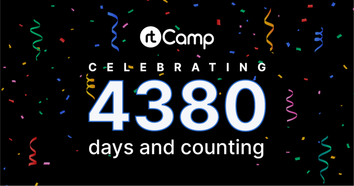 rtCamp Turns 12 | 4380 Days & Counting