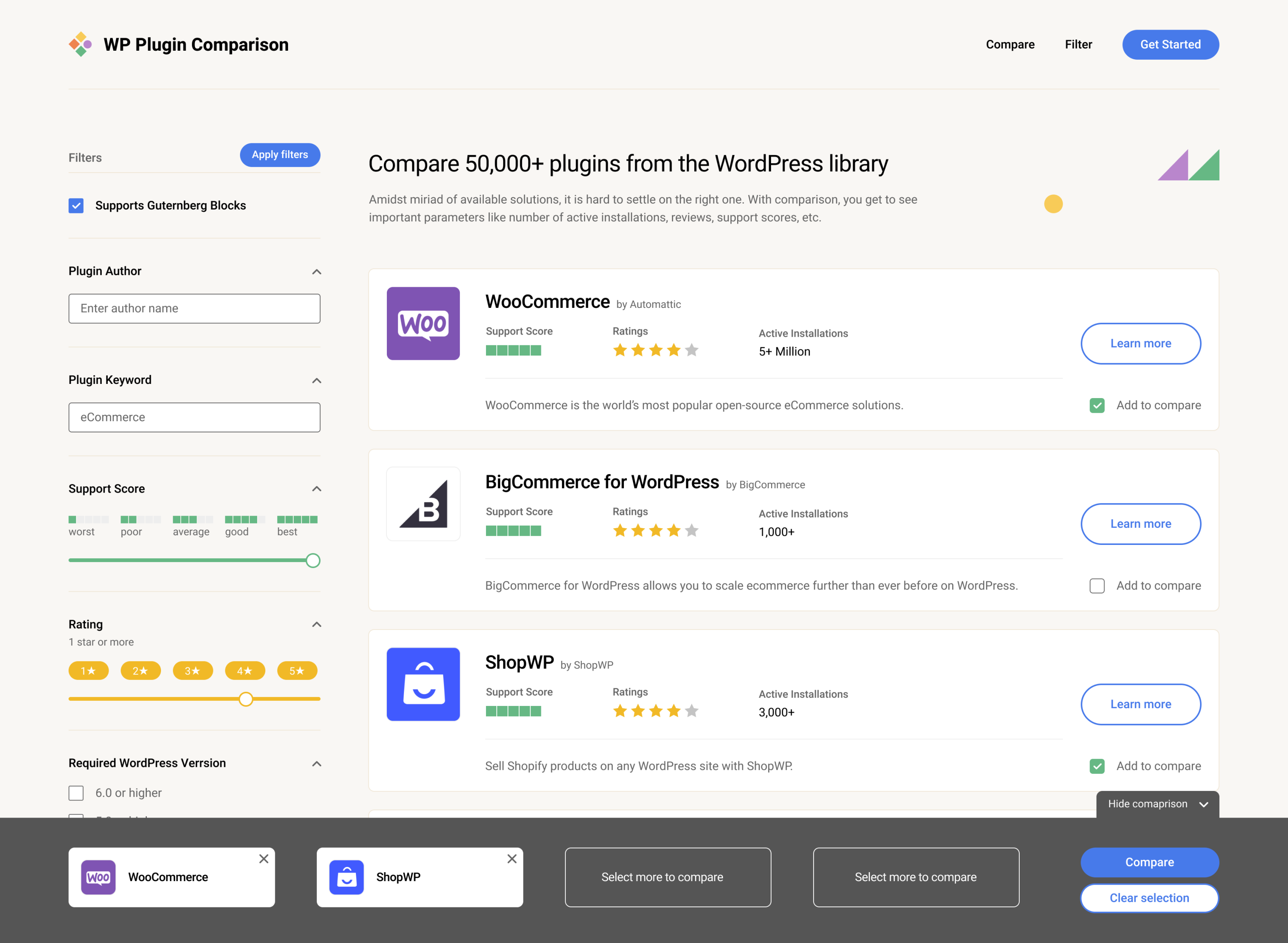 WPPC Update: Introducing Most Popular Comparisons | rtCamp